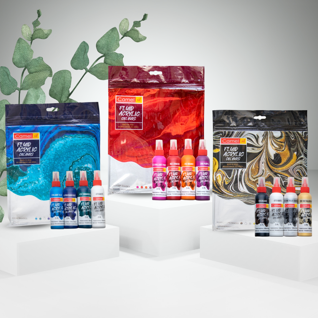 Buy original Artist grade & best quality Fluid Acrylic sets at Thoovi Arts