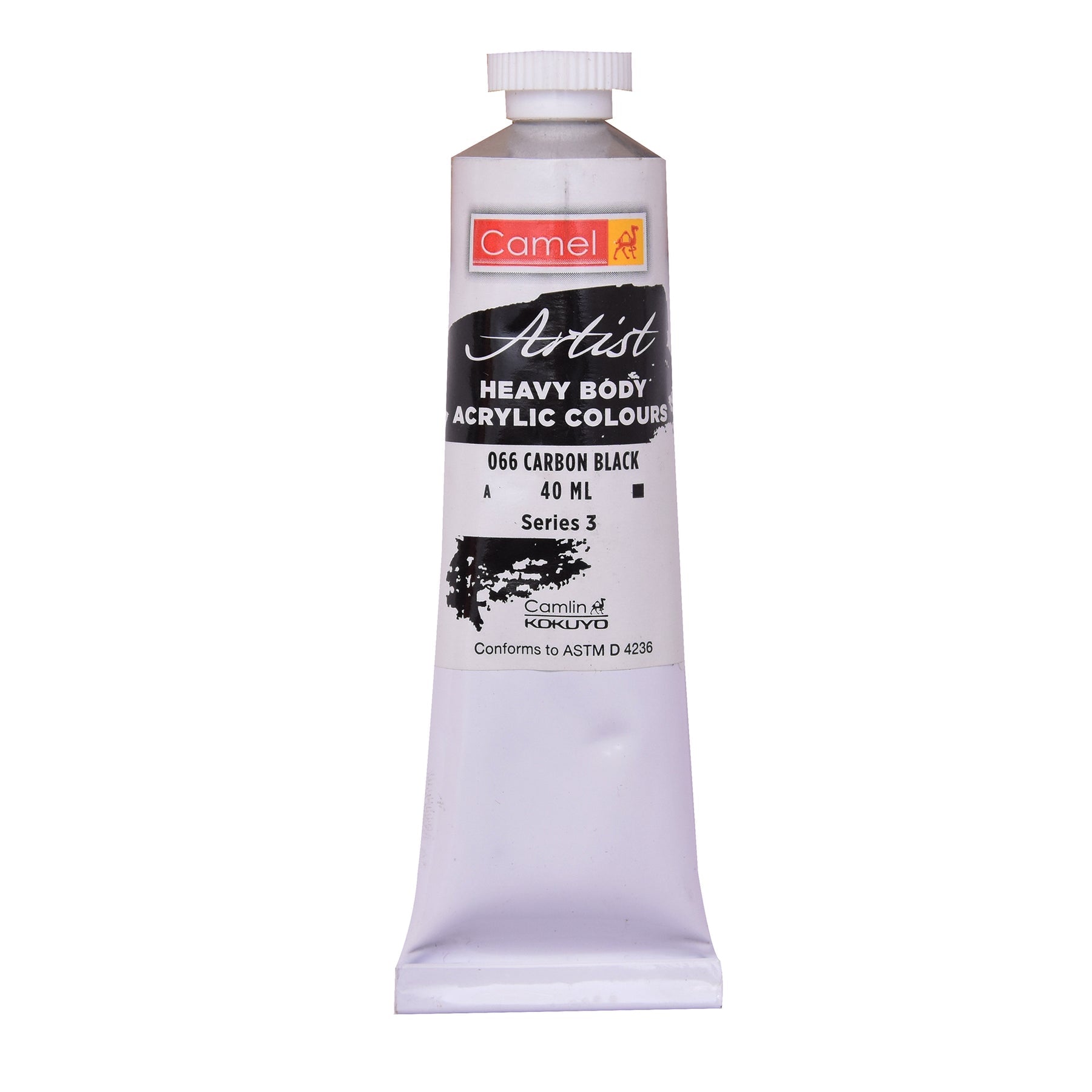 Buy original Camlin- Camel- Heavy Body Acrylic Tube- Carbon Black ...