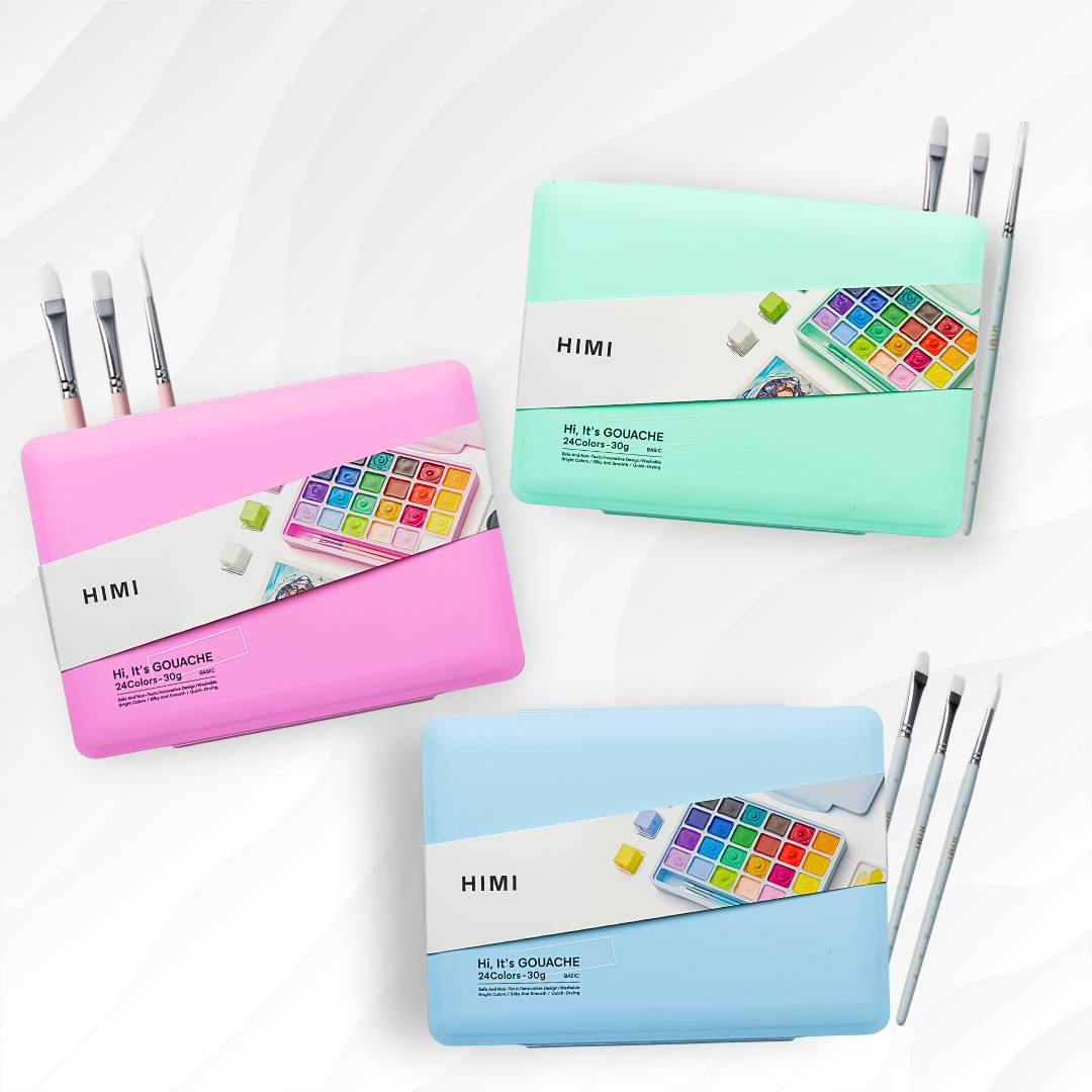 Buy Original Himi - New Vision Gouache Paint Set + Himi Little Bird 3 ...