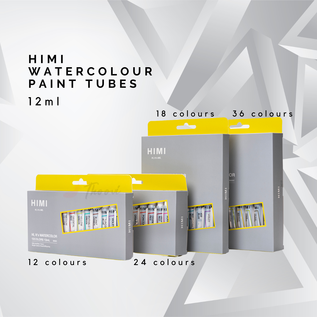 Buy original HIMI - Watercolour Paint - 12 ml Tubes Set from Thoovi ...