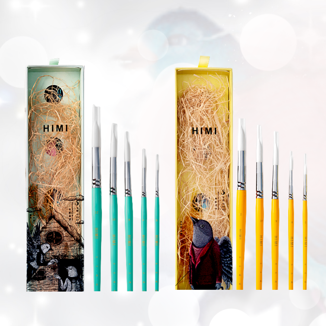 Buy original HIMI -Little Bird - 5 pcs - Round brush set from Thoovi Arts