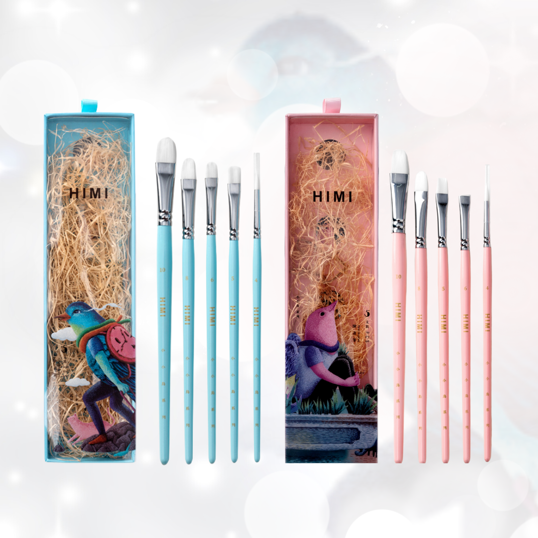 Buy original HIMI - Little Bird - 5 pcs -Assorted Pink brush set from ...
